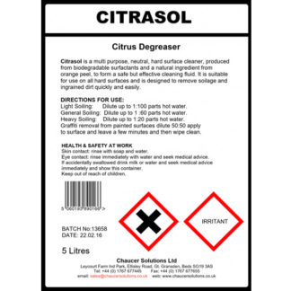 CITRASOL ALL PURPOSE CITRUS CLEANER – 5 litres – Chaucer Solutions