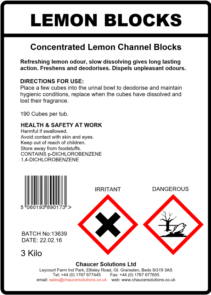 CHANNEL BLOCKS – 3Kg – Chaucer Solutions